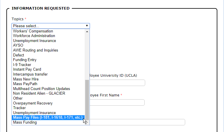 Submitting Mass Pay Files